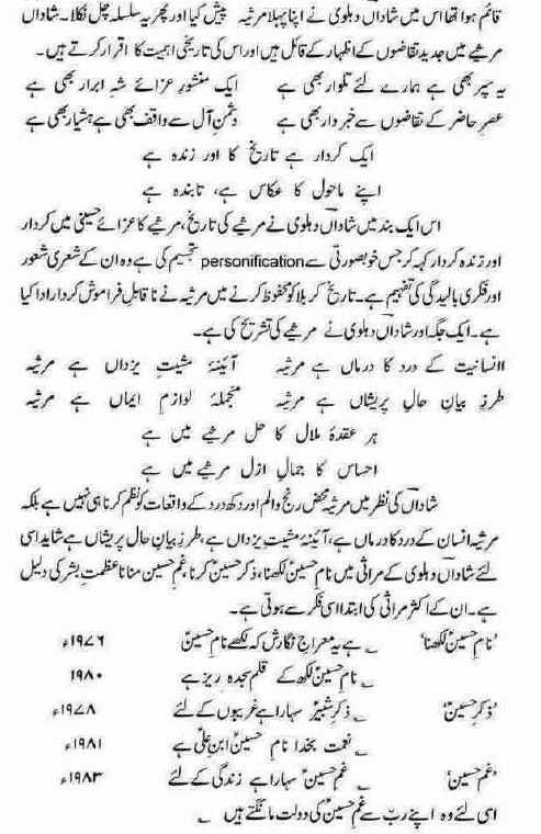 SHADAAN DEHLVI | Marsiya – Epics & Elegies on Imam Hussain A.S. in Urdu ...